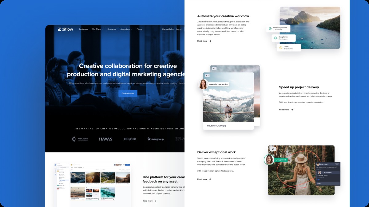 How our creative department manages the web design review process